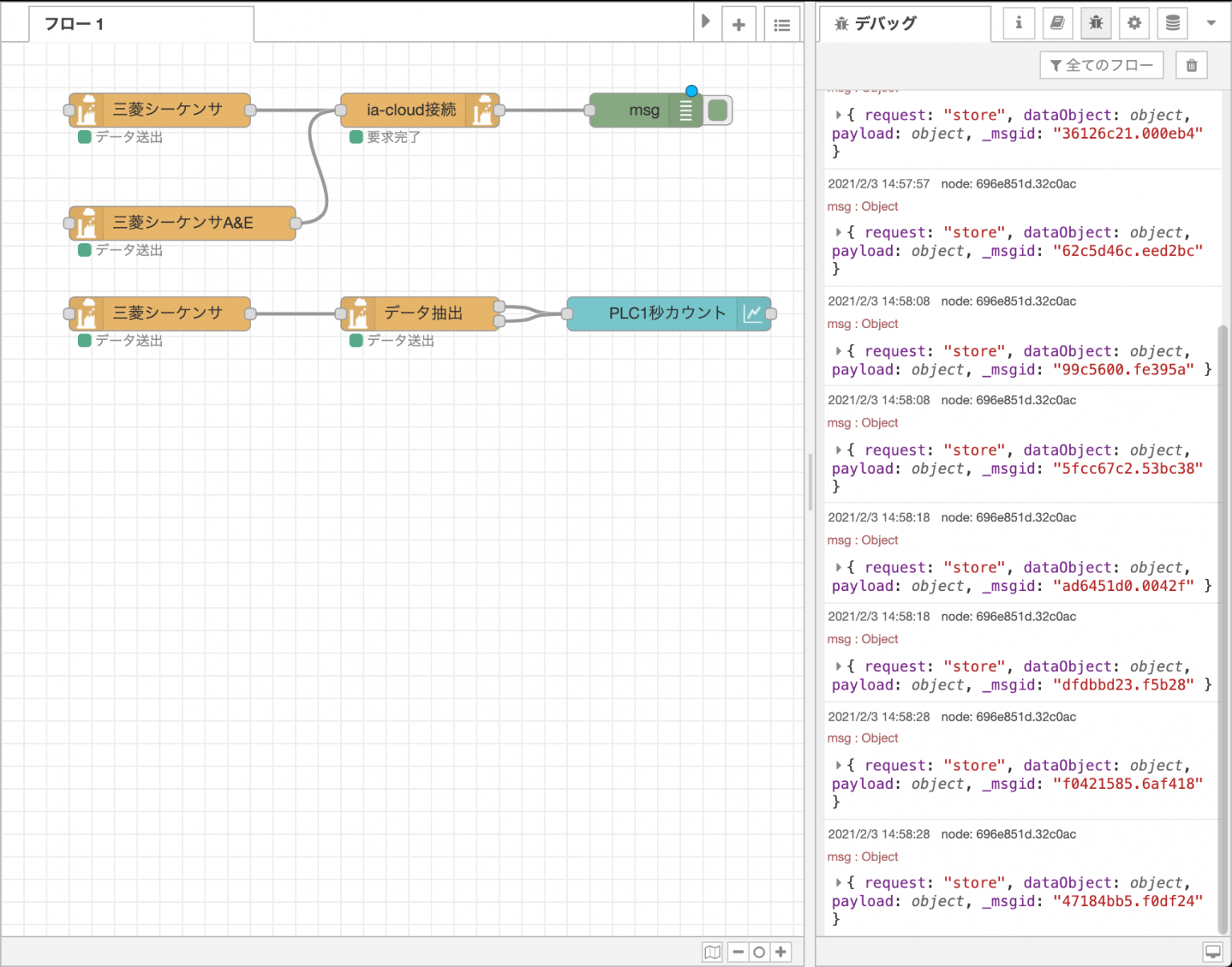 三菱シーケンサノード | ia-cloud/Node-RED スクール